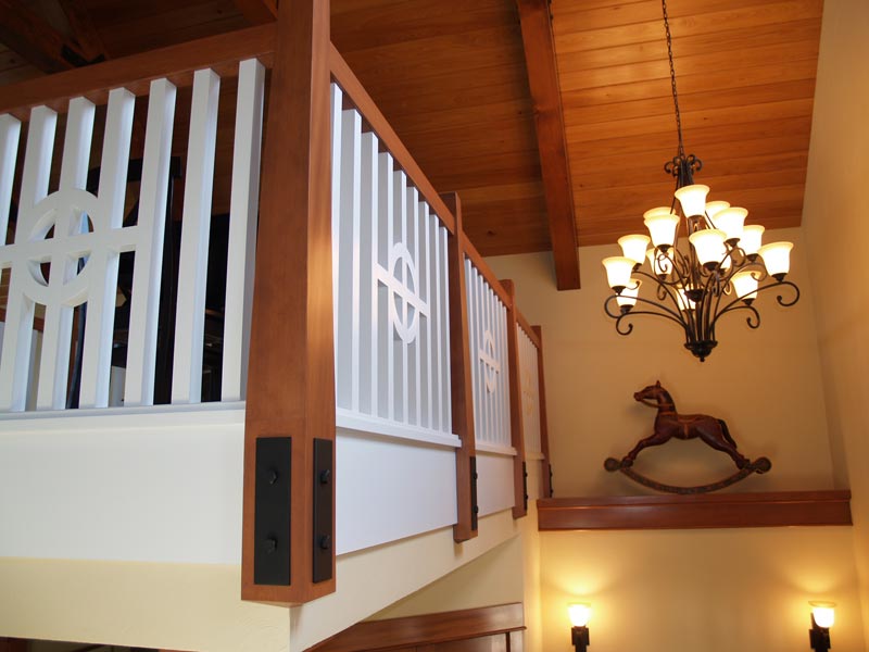 Interior Loft Railing Detail - Pennings & Sons